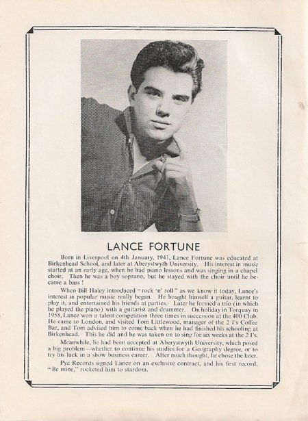 LANCE FORTUNE · www.rocknroll-schallplatten-forum.de